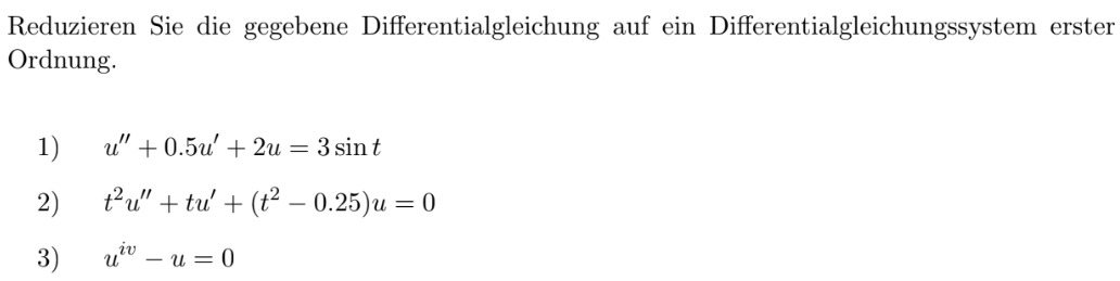Solved Reduce the given differential equation to a first | Chegg.com Solved Reduce the given differential equation to a first | Chegg.com
