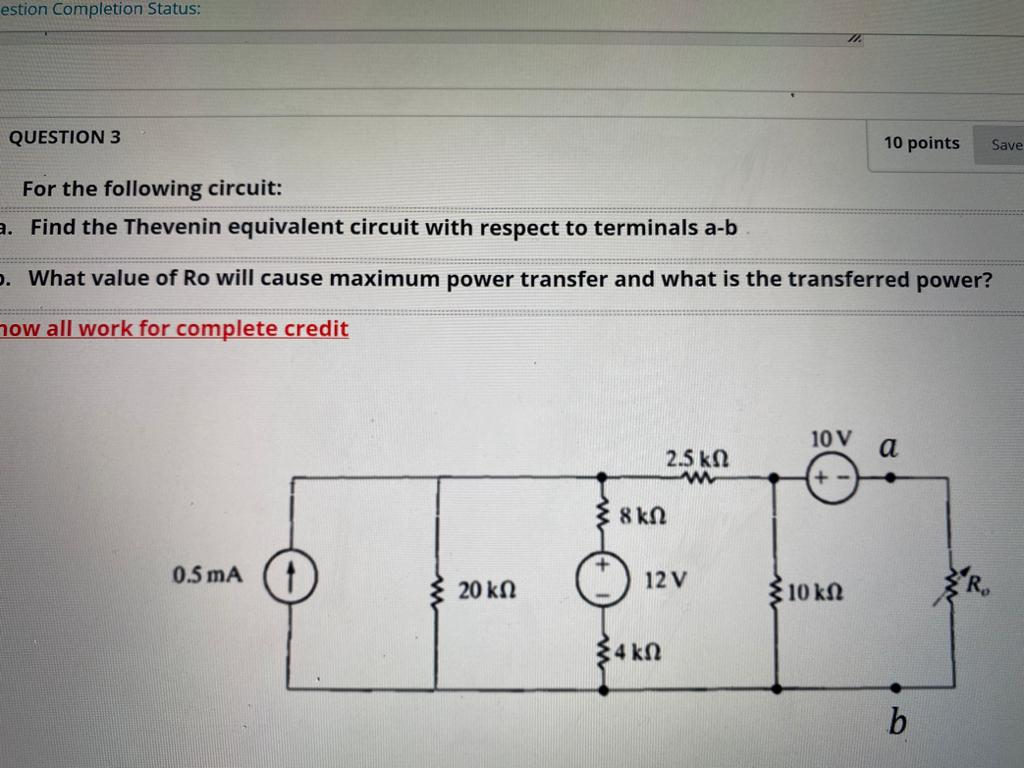 Solved estion completion Status: QUESTION 3 10 points Save | Chegg.com Solved estion completion Status: QUESTION 3 10 points Save | Chegg.com