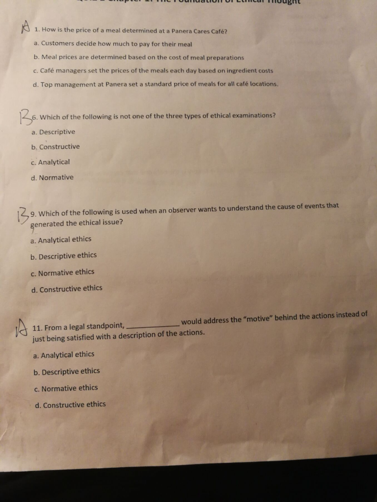 Solved help to check if my answers are correct, if it's not | Chegg.com