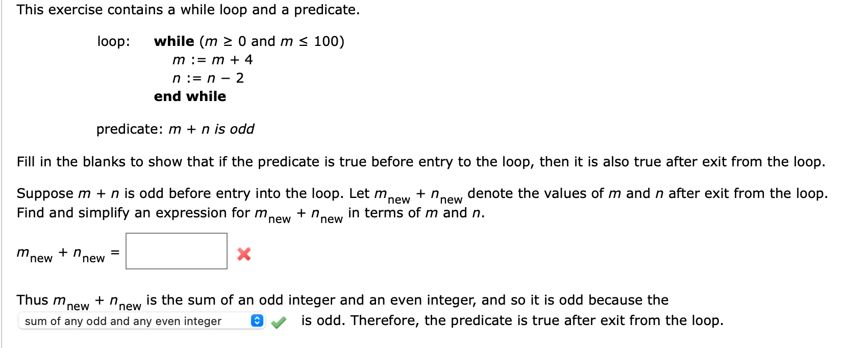 Solved This Exercise Contains A While Loop And A Predicate