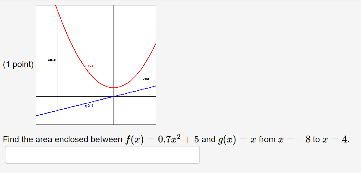 Solved F X 0 7x2 5 And G X X From X −8 To X 4