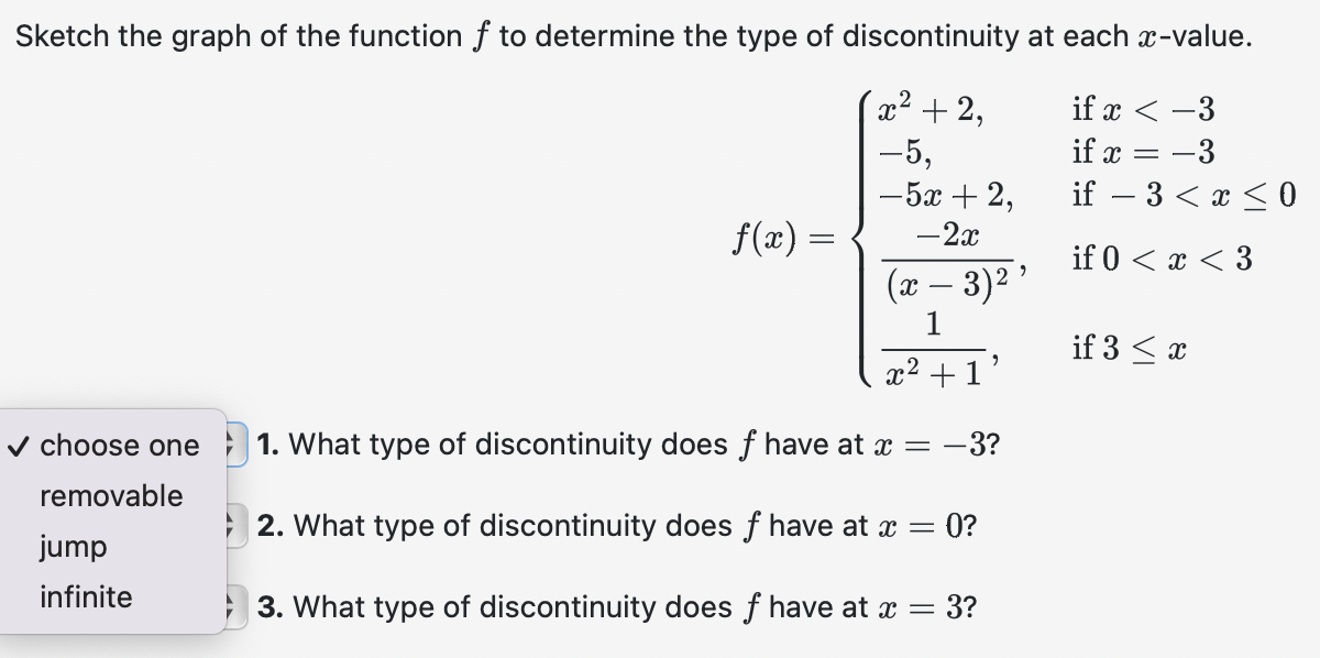 Solved Sketch the graph of the function f to determine the | Chegg.com