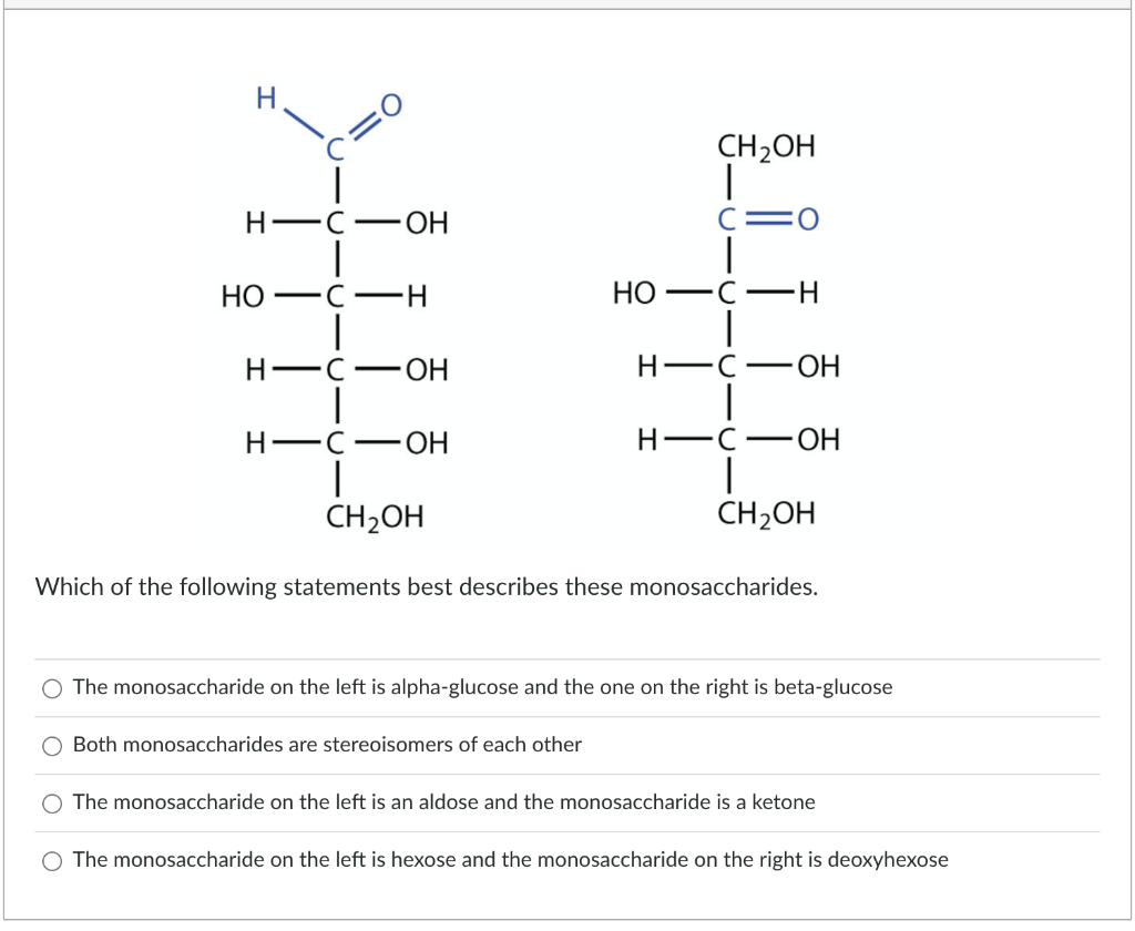 Solved H =O CH2OH H-C ОН HOC -H НО H H- -C- OH H- С OH H | Chegg.com