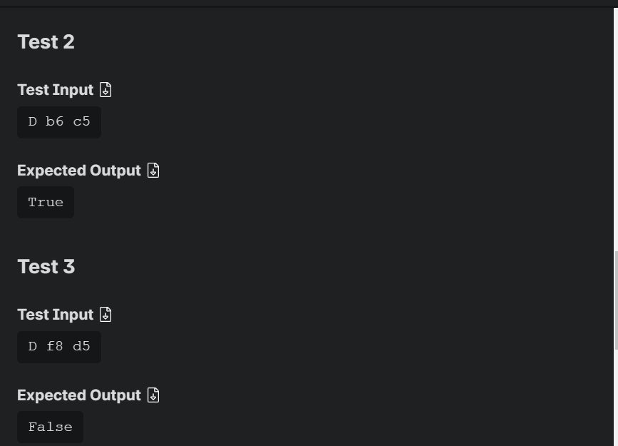 Solved Test Case #1 Failed L e3 g7 Returns False (Wrong) And | Chegg.com