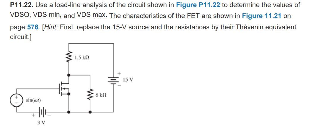 Solved P11.22. Use a load-line analysis of the circuit shown | Chegg.com