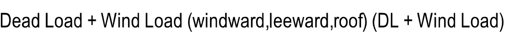 Solved Dead Load + Wind Load (windward,leeward, roof) (DL + | Chegg.com