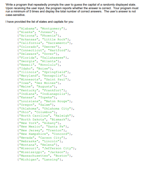Solved Irite a program that repeatedly prompts the user to | Chegg.com