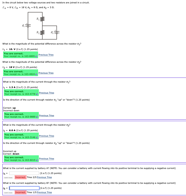 Solved In the circuit below two voltage sources and two | Chegg.com