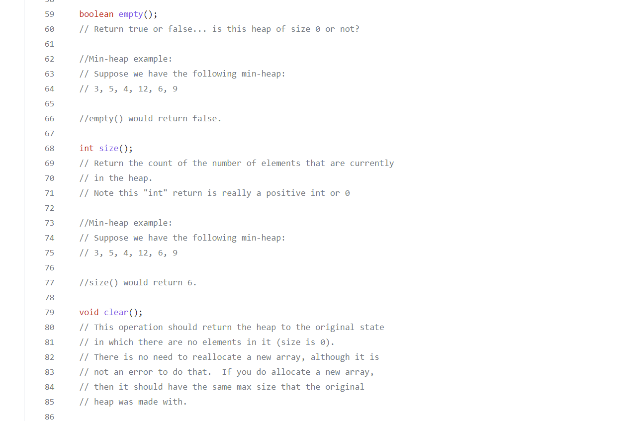 Solved help with MinHeap.java, using the instructions in | Chegg.com