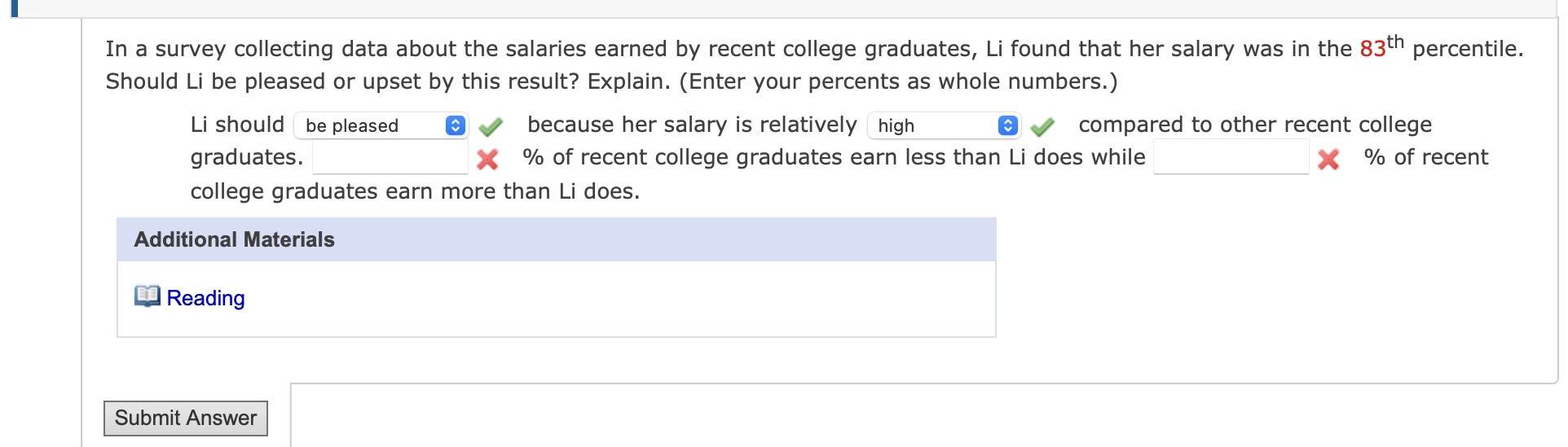 Solved In a survey collecting data about the salaries earned | Chegg.com