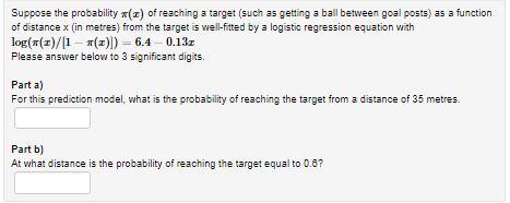 Solved Suppose the probability *(2) of reaching a target | Chegg.com