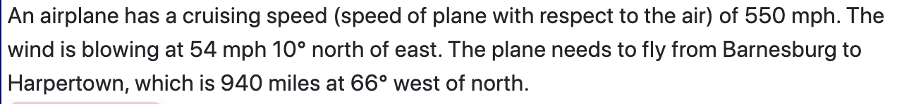 Solved An airplane has a cruising speed (speed of plane with | Chegg.com