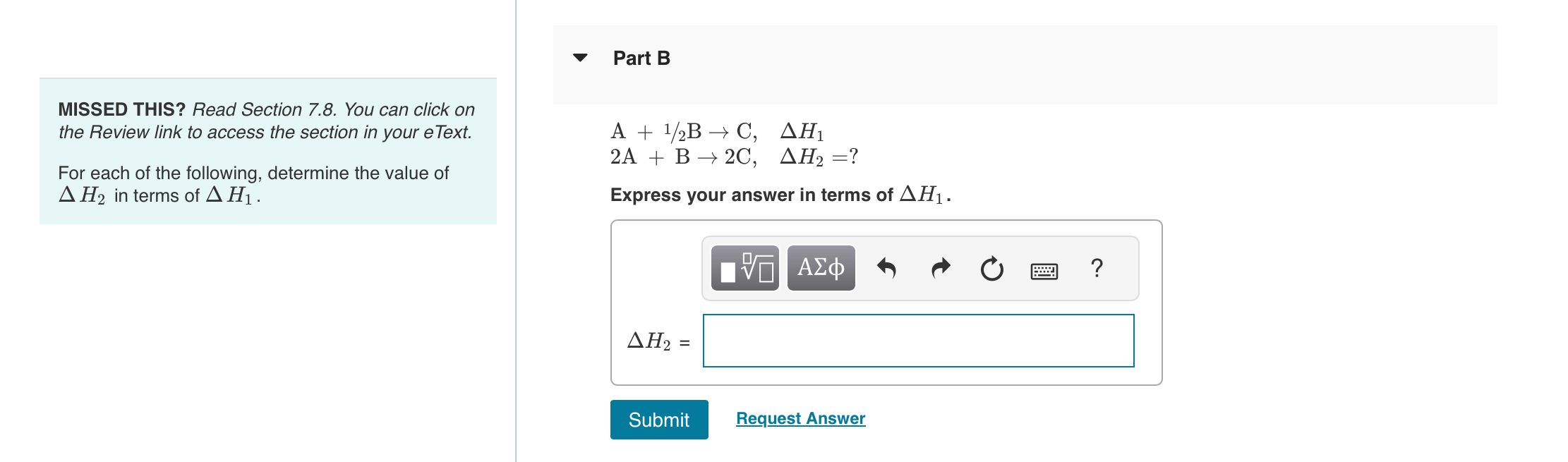 Solved MISSED THIS? Read Section 7.8. You can click on the | Chegg.com