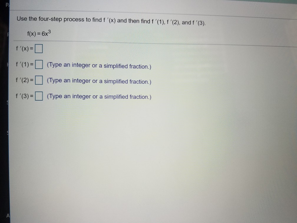 Solved Find the indicated quantities for f(x) 4x. (A) The | Chegg.com