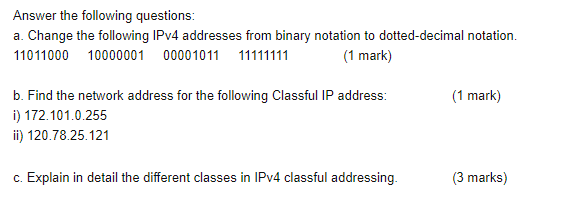 Solved Answer the following questions: a. Change the | Chegg.com