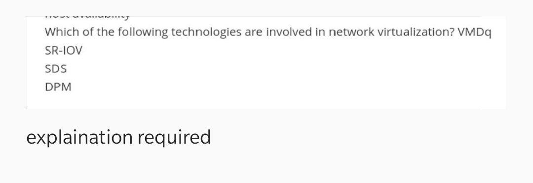 Solved Which of the following technologies are involved in | Chegg.com