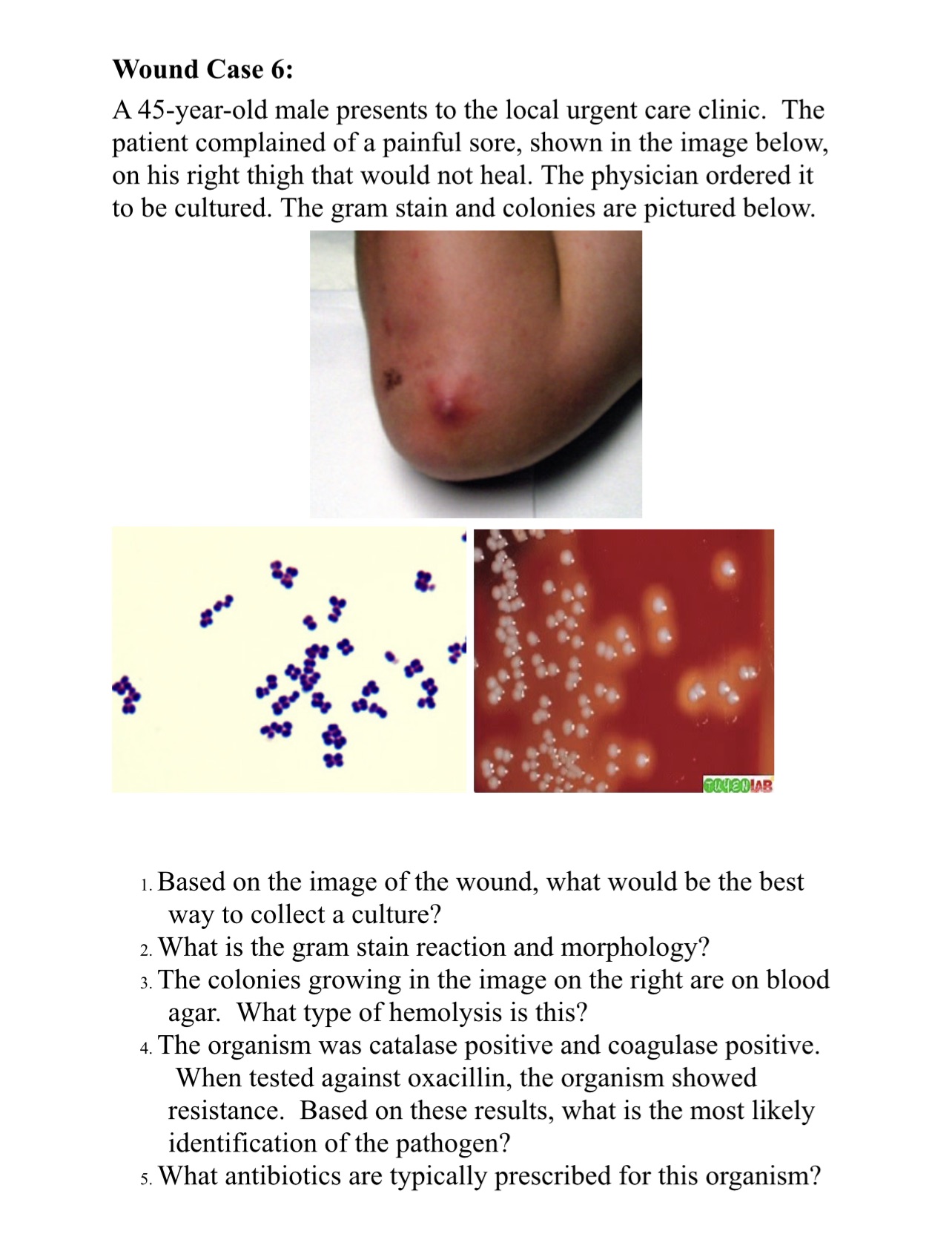 A 45-year-old male presents to the local urgent care | Chegg.com