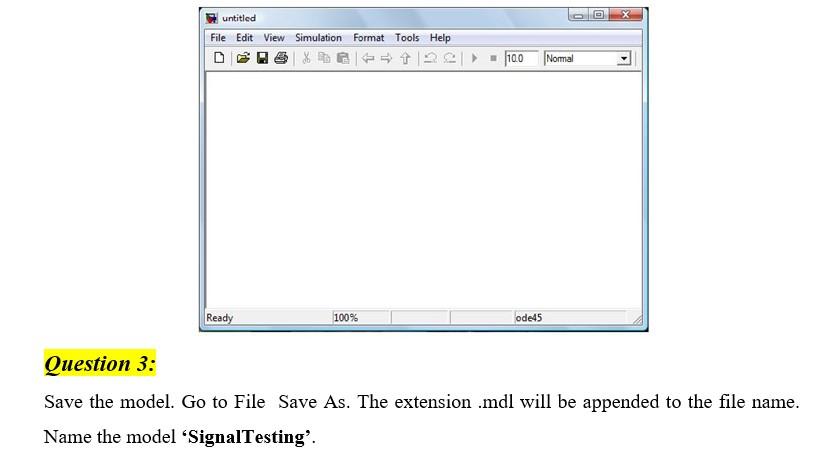 Solved Question 1 : Open Simulink Question 2 : Start a new | Chegg.com