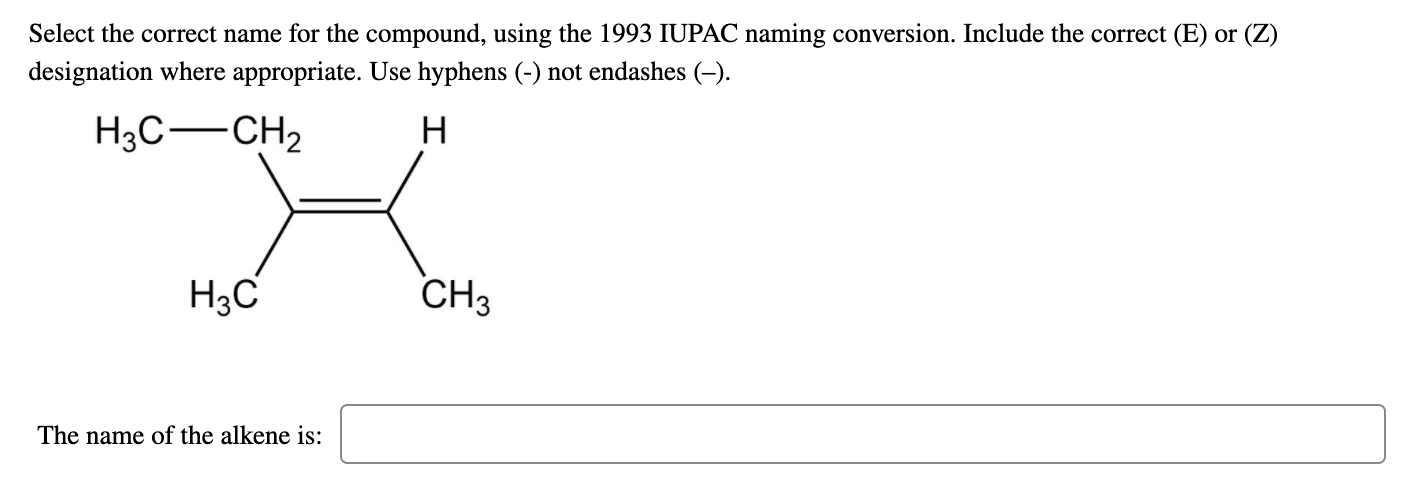 Solved Select the correct name for the compound, using the | Chegg.com