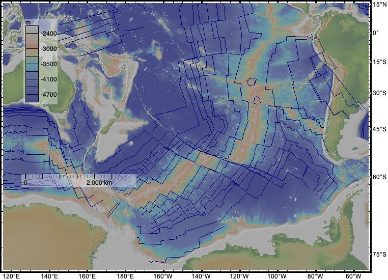 Solved This is a topographic map of the Pacific Antarctic | Chegg.com