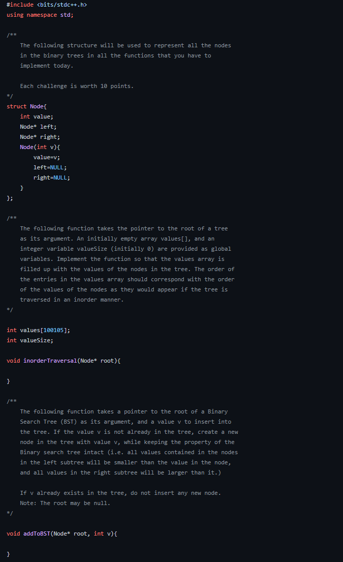 Solved #include using namespace std; The following | Chegg.com
