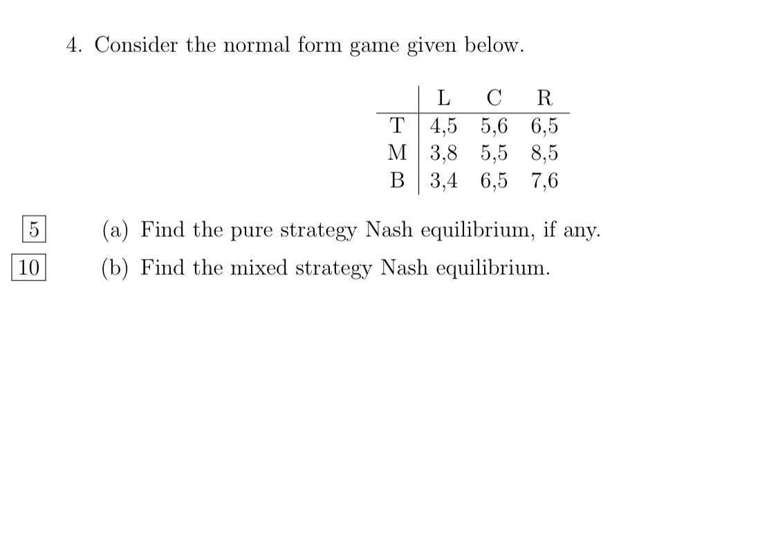 Solved answer these two game theory | Chegg.com