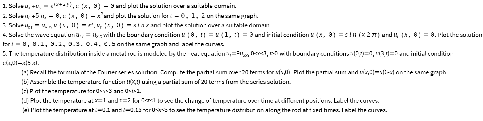 Solved Using Mathematica on the Cloud version, how would I | Chegg.com