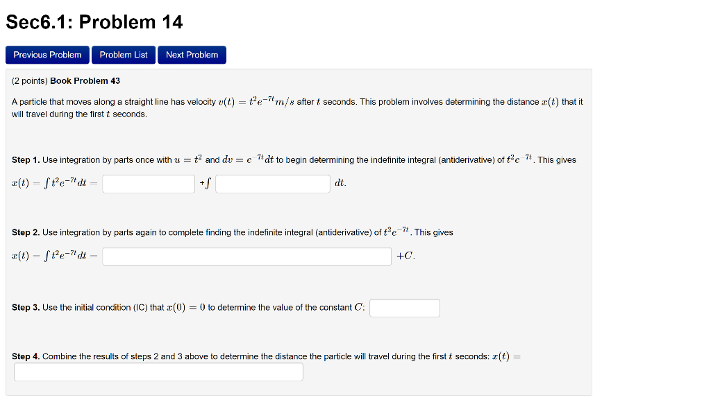 Solved Sec6.1: Problem 14 Previous Problem Problem List Next | Chegg.com