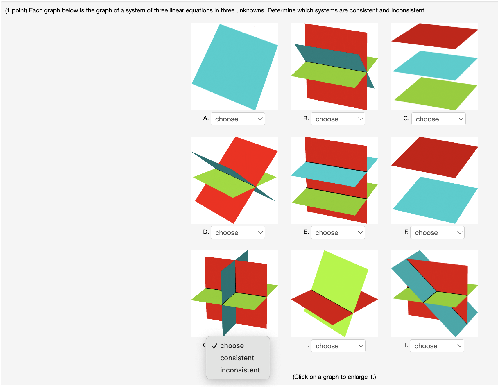Solved (Click on a graph to enlarge it.) | Chegg.com