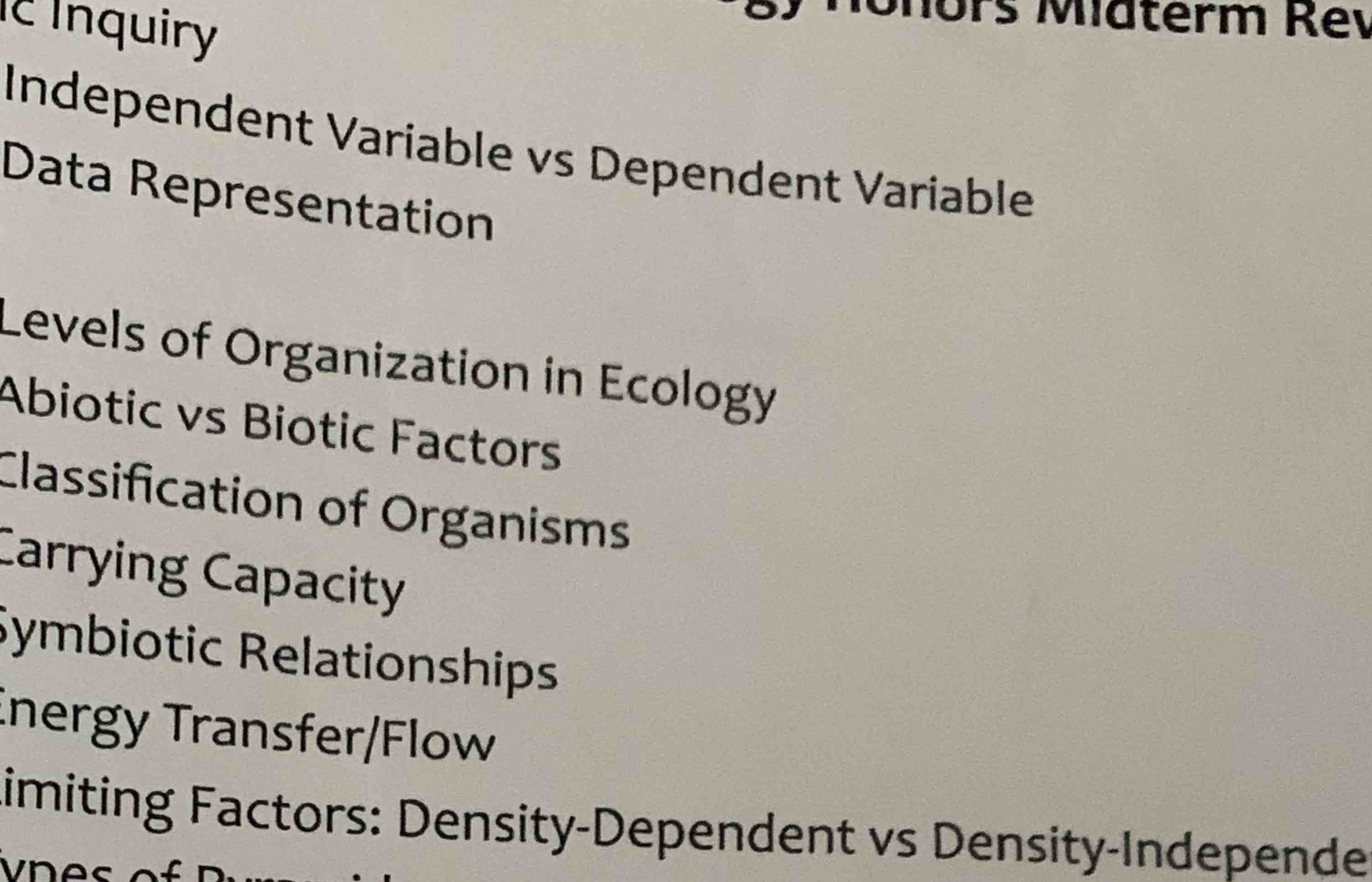 Solved InquiryIndependent Variable vs Dependent VariableData | Chegg.com