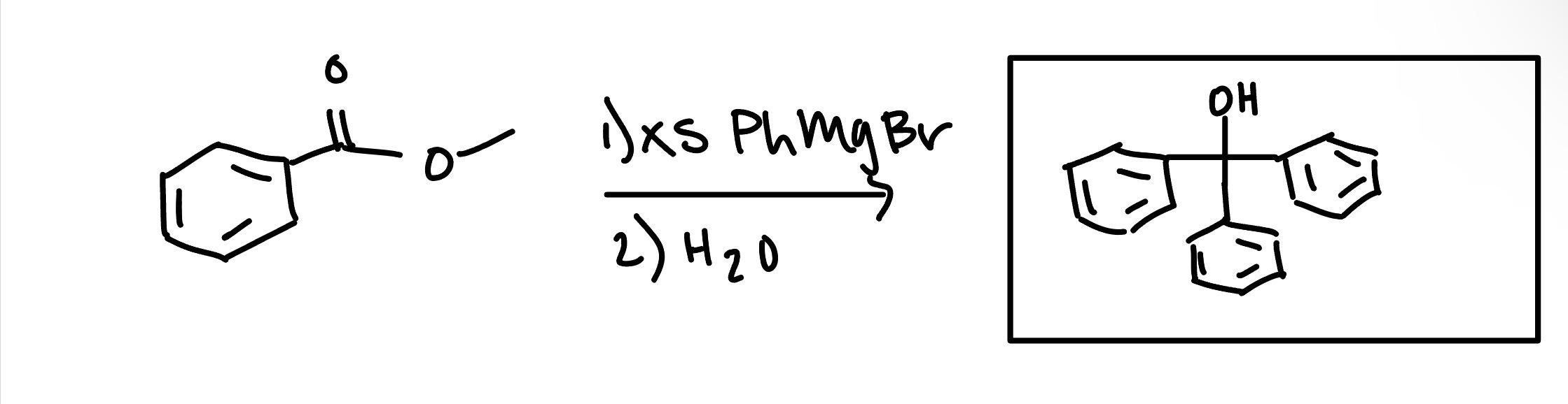 Solved 1) H2O 2) PhmgBr | Chegg.com
