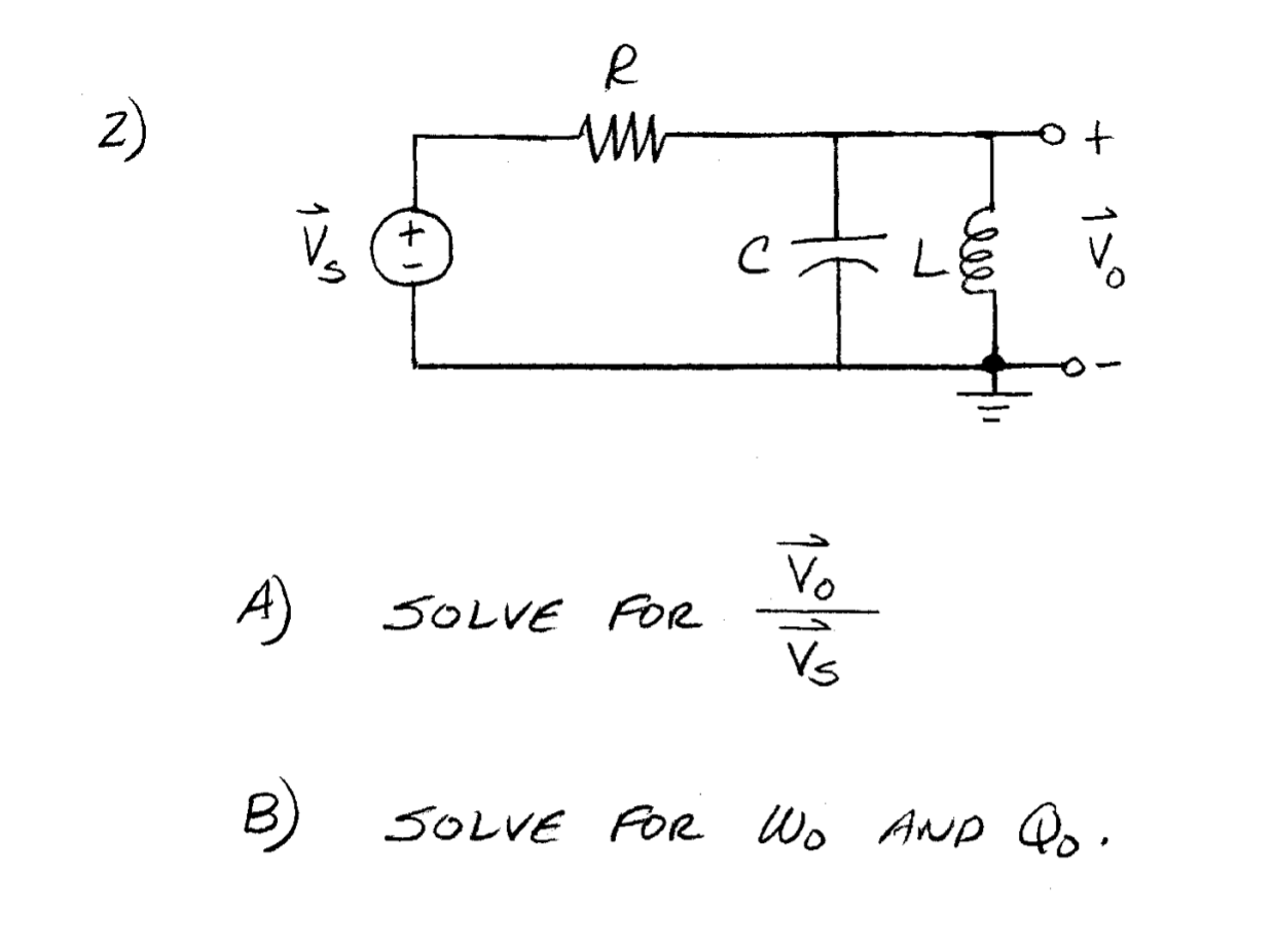 Solved un CELE A) SOLVE FOR T B) SOLVE FOR WO AND Qo. | Chegg.com