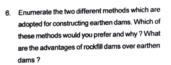 Solved 6. Enumerate the two different methods which are | Chegg.com