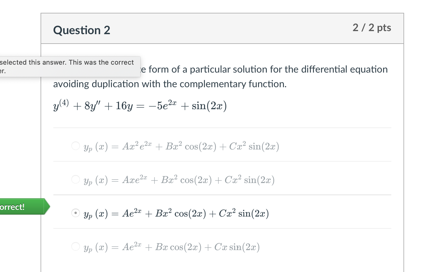 Solved selected this answer. This was the correct e form of | Chegg.com