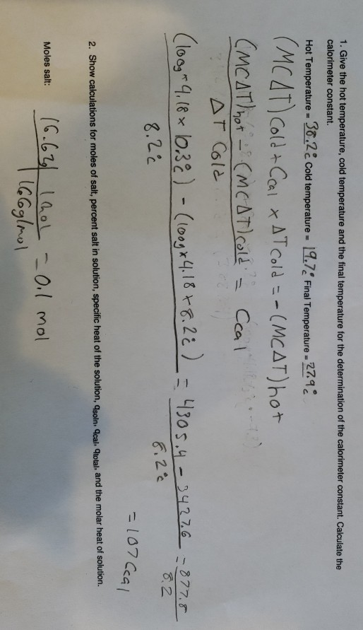 i need help with #2. thermochem salt formula: KI mass | Chegg.com
