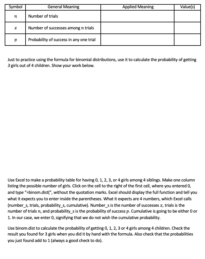 Solved Lab 8 - Unusual outcomes for larger families and the | Chegg.com
