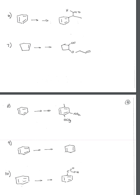 Solved Write the synthesis sequence to obtain the products | Chegg.com