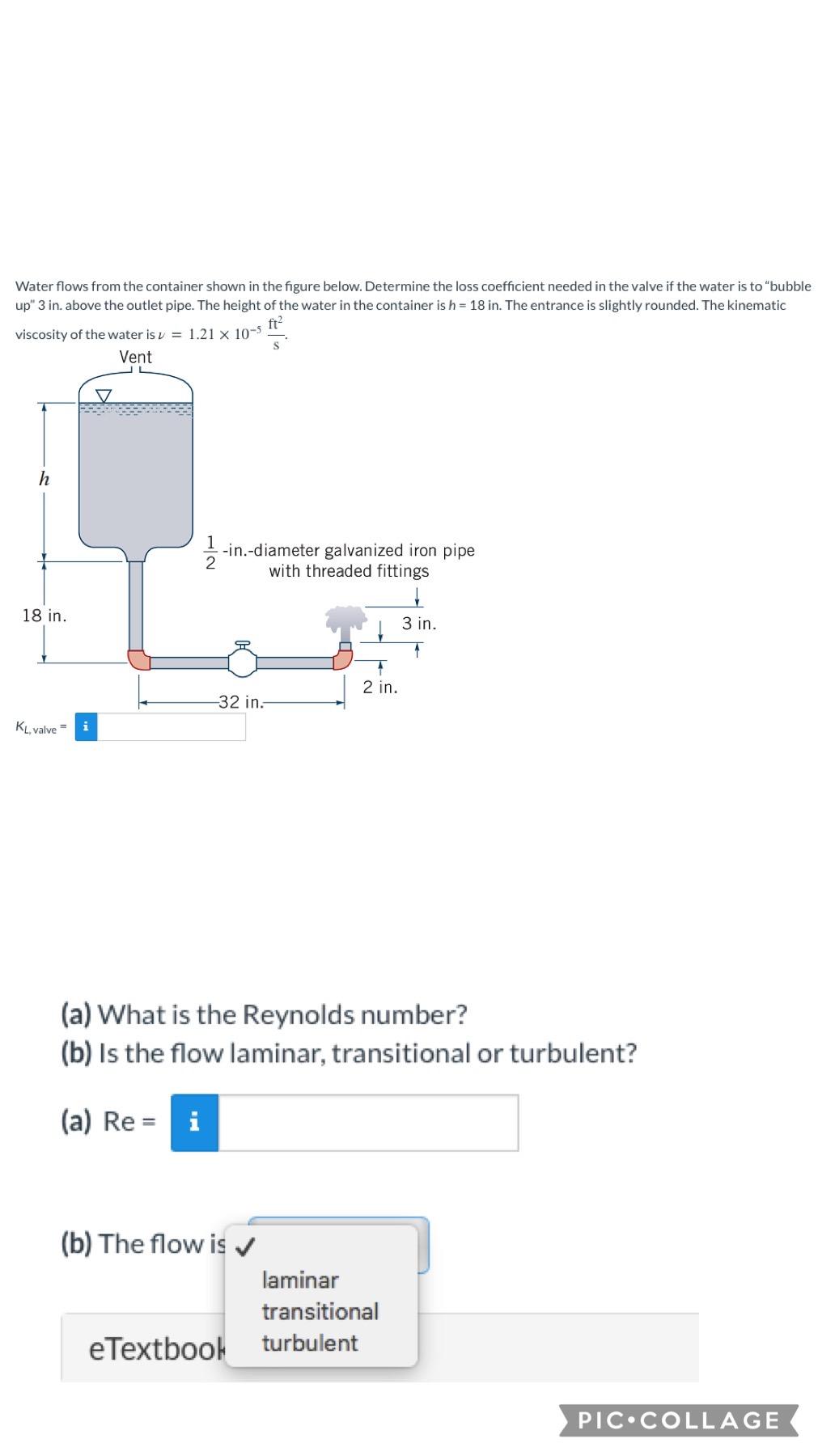 Solved Water flows from the container shown in the figure | Chegg.com