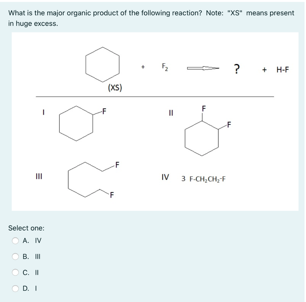 Solved What is the major organic product of the following | Chegg.com