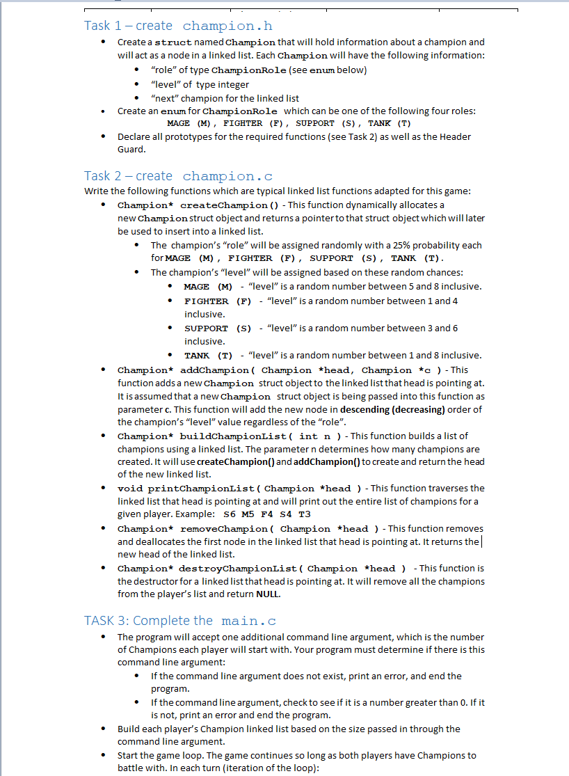 Solved IN C PLEASE! DO NOT COPY AND PASTE FROM THE ANSWERS | Chegg.com