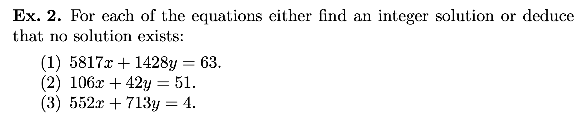 Solved For (3), can you show the work of why a solution is x | Chegg.com