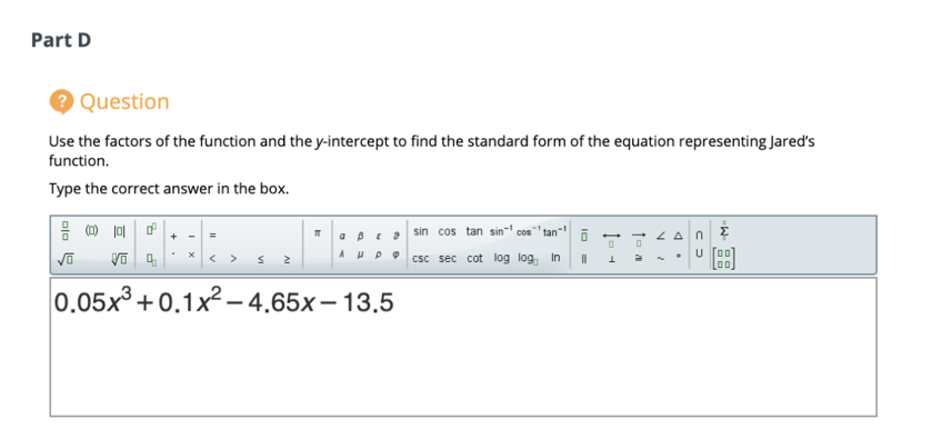 Solved Modeling Polynomial Functions Jared is an intern at a | Chegg.com