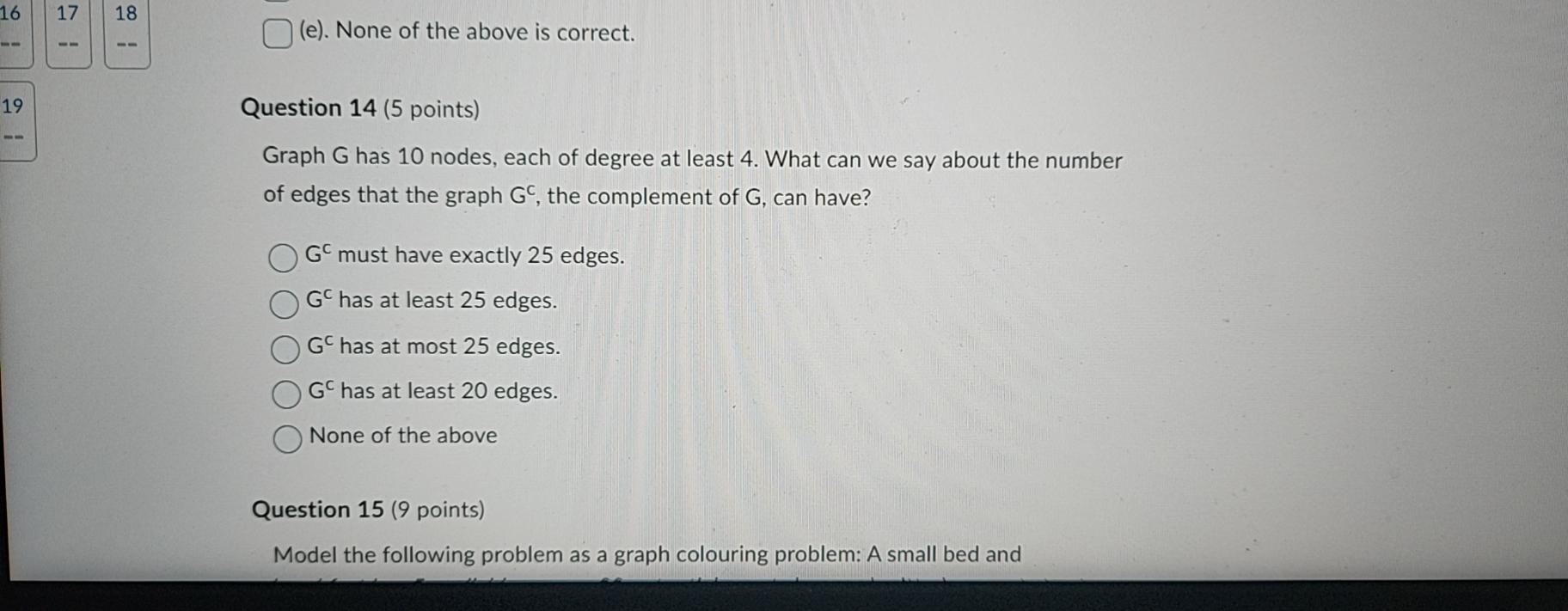 Solved (e). None of the above is correct. Question 14 (5 | Chegg.com