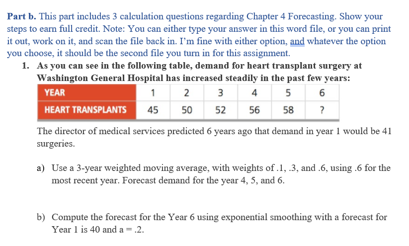 Solved Part b. This part includes 3 calculation questions | Chegg.com