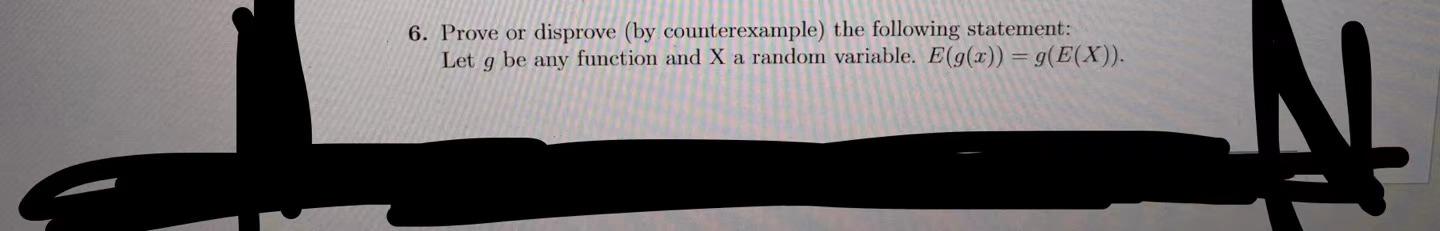 Solved 6. Prove or disprove (by counterexample) the | Chegg.com