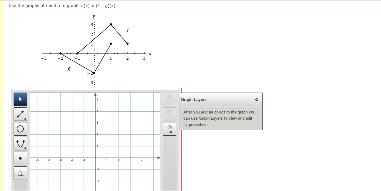 Solved Use the graphs of f and g to graph h(x)=(f+g)(x). | Chegg.com