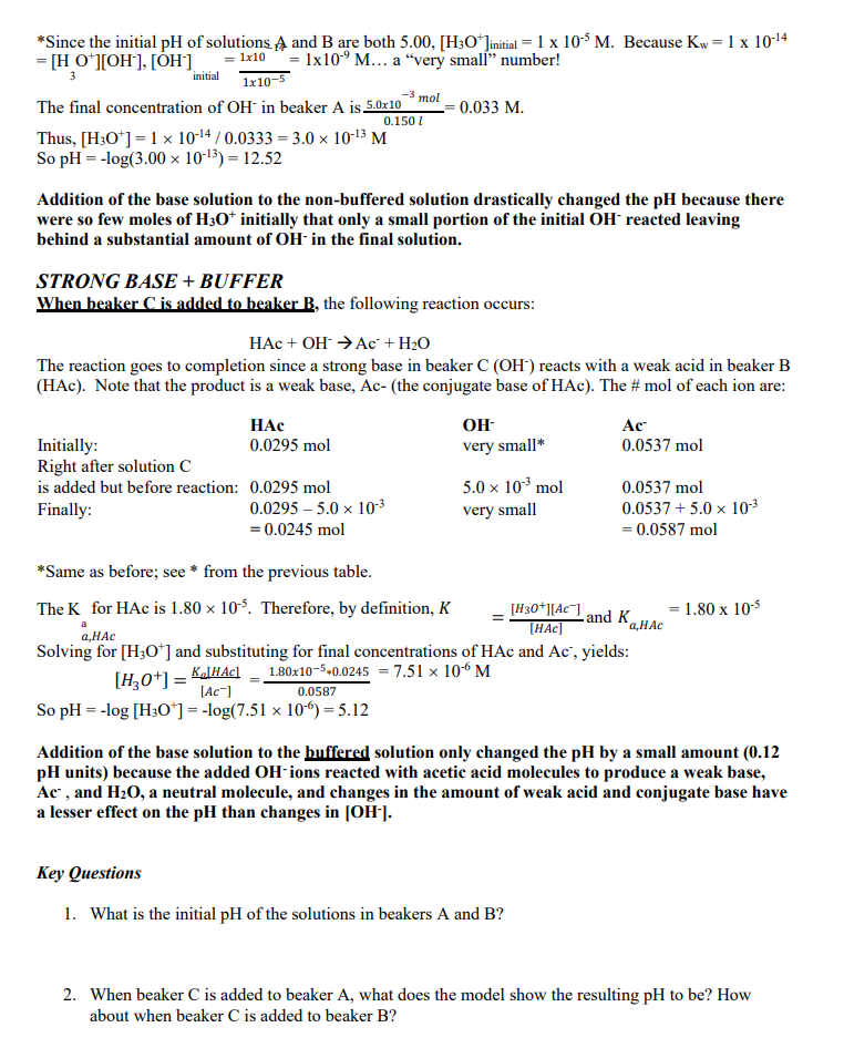 Solved Model: Adding Base to Nonbuffered and to Buffered | Chegg.com