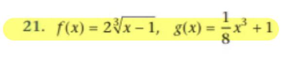 Solved Show that these functions are inverses of each other. | Chegg.com