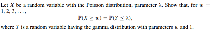 Solved Let X be a random variable with the Poisson | Chegg.com