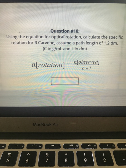 Question #10: Using the equation for optical | Chegg.com